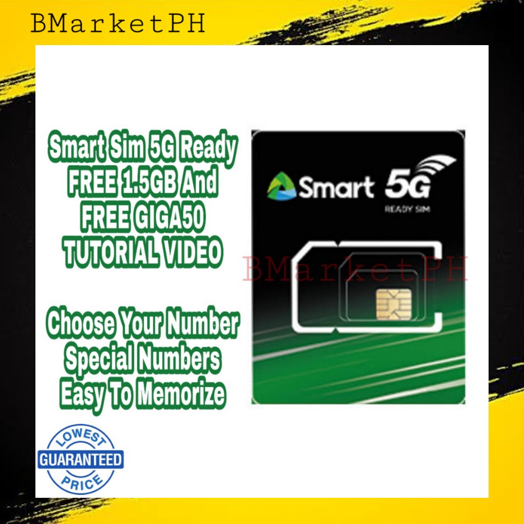 Smart Sim 5G Choose Your Number ( Fast Delivery ) | Lazada PH