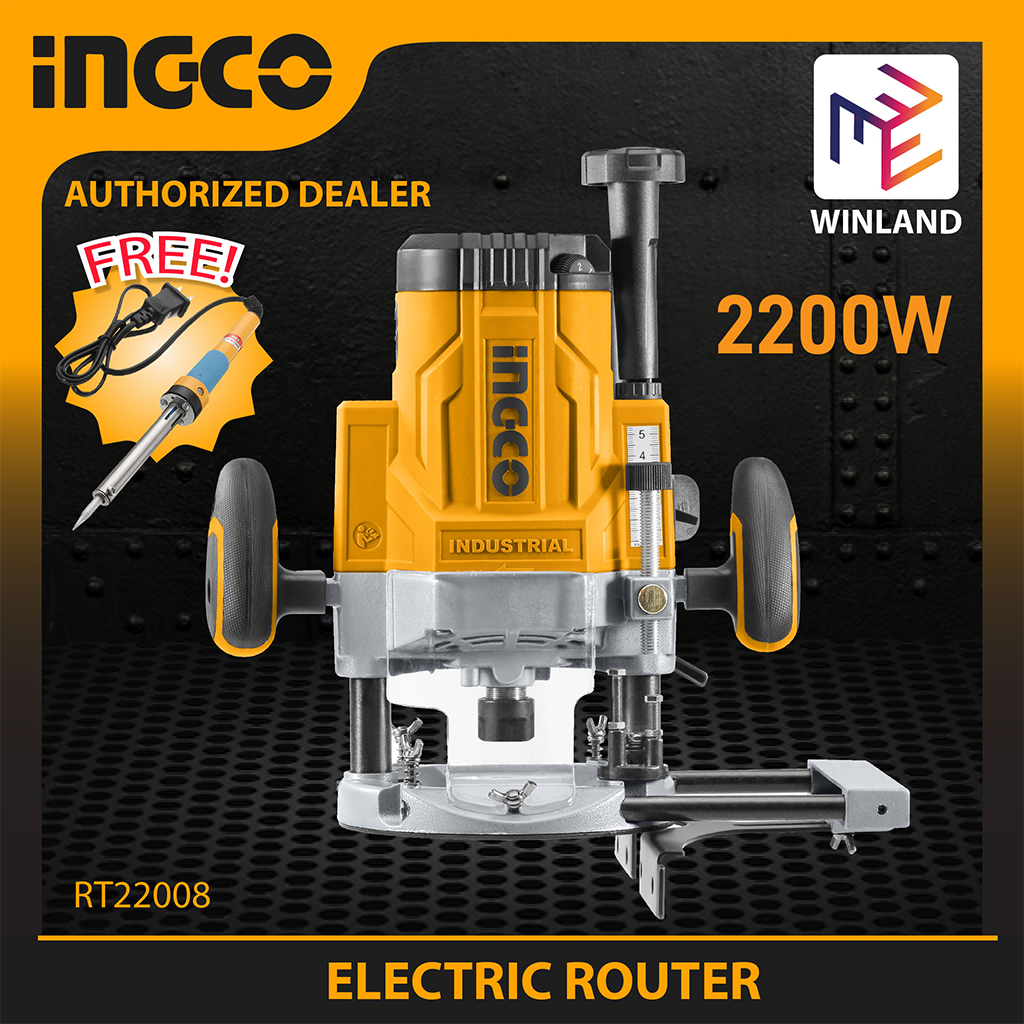 INGCO by Winland Industrial Electric Router 2200W with Free Soldering ...