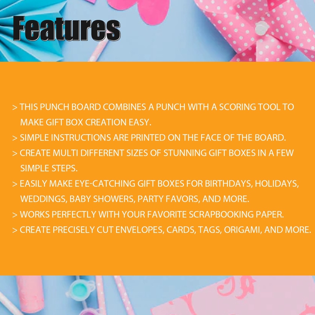 Envelope Punch Board Maker Creasing Paper Embosser Shaper Scoring Board ...