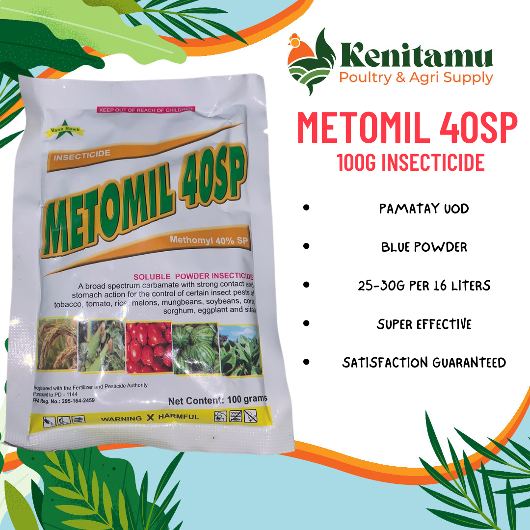 METOMIL 40SP 100G INSECTICIDE BY: VANN HAWK FOR PLANT CARE AND CROPS ...