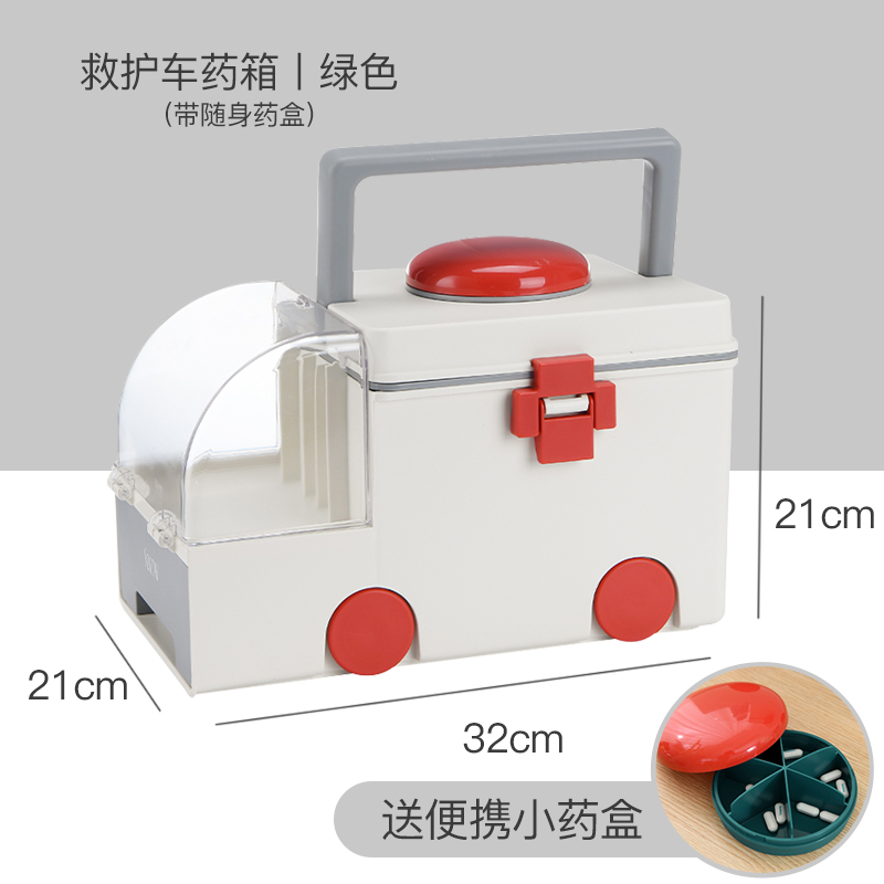 Medicine box ambulance type household medicine box medical care storage ...