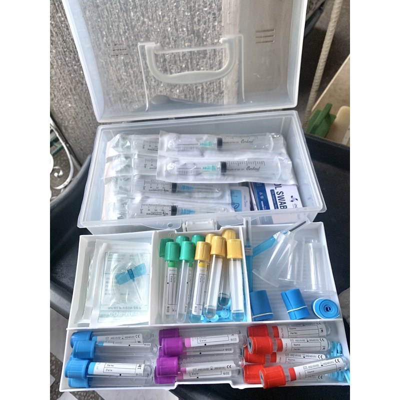&bLPhlebotomy kit medtech tackle box mt students edta syringe | Lazada PH