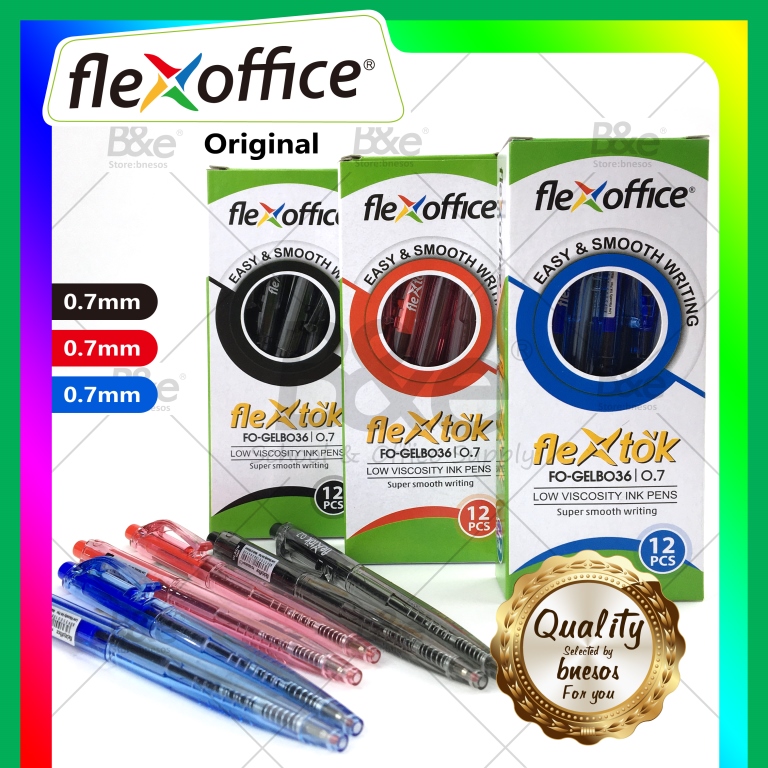 bnesos B&e School Office supplies Flextok Smooth Ink Pen 0.7 Ball Pen ...