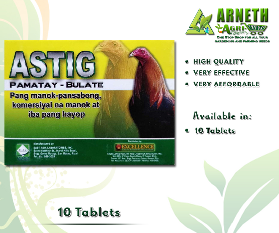 ASTIG TABLET pambulate sa manok (10 TABLETS) | Lazada PH