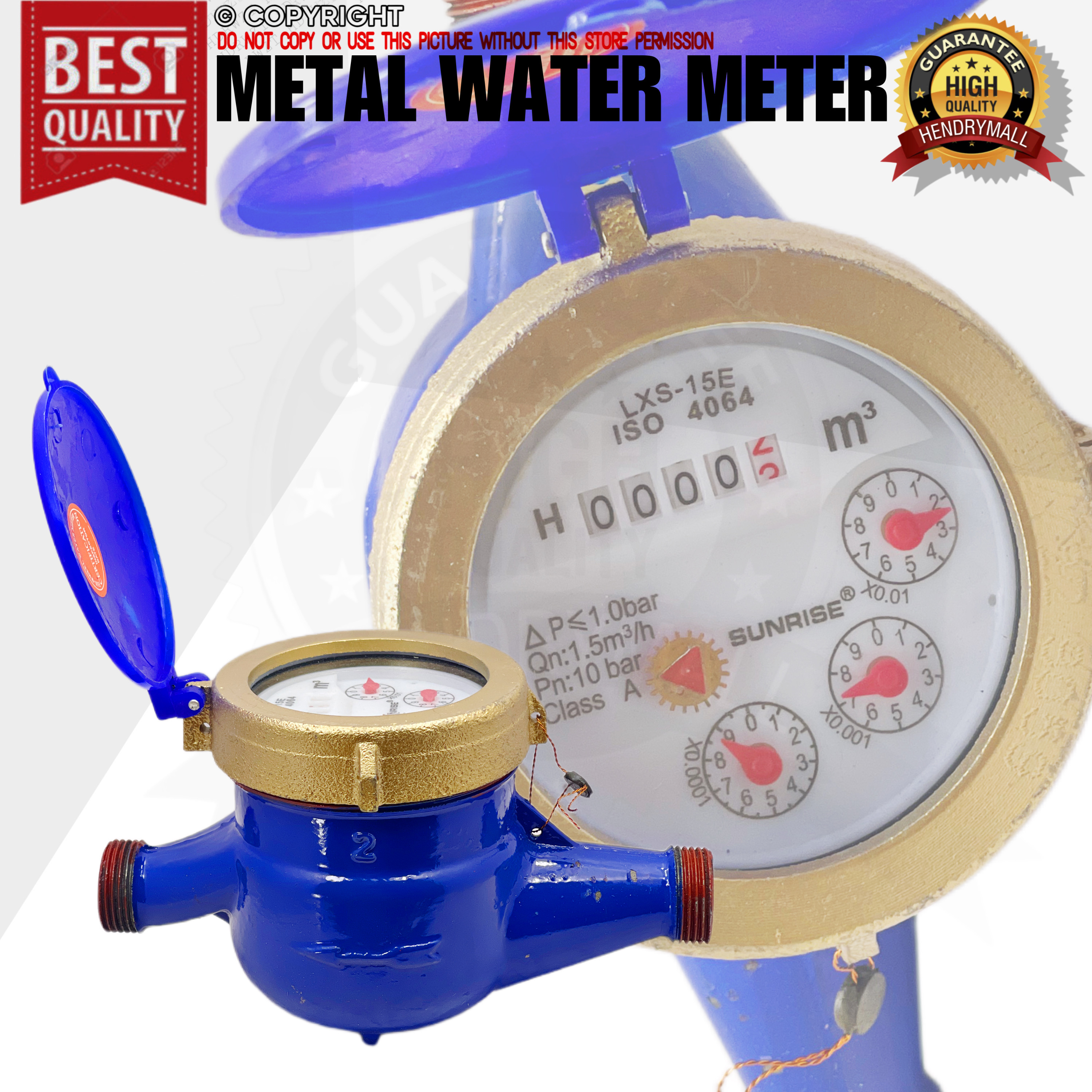Heavy Duty Residential Metal Body Water Meter | Lazada PH