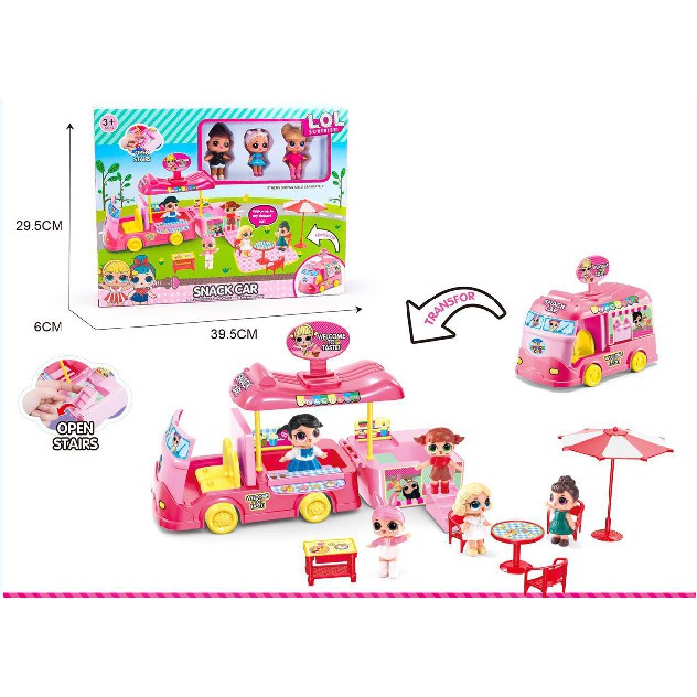 LOL amusement park toy doll game play swing swing roller Ferris wheel ...