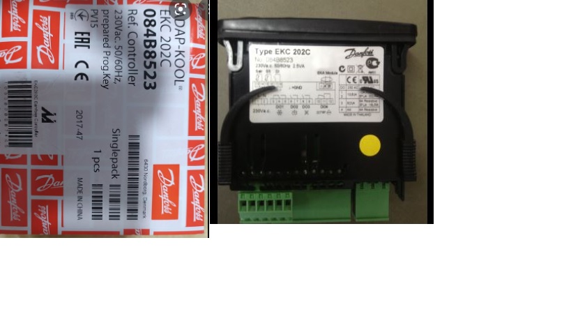 Danfoss Thermostat ADAP-KOOL EKC 202C Ref Controller 230Vac 50-60Hz for ...