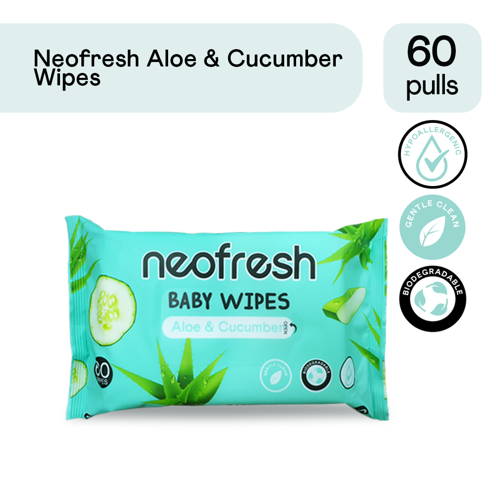 Neofresh Baby Wipes - Aloe & Cucumber Scent 60pcs | Lazada PH