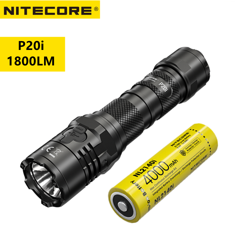 NITECORE P20i LED Flashlight 1800Lumen USB-C Direct Charging With ...