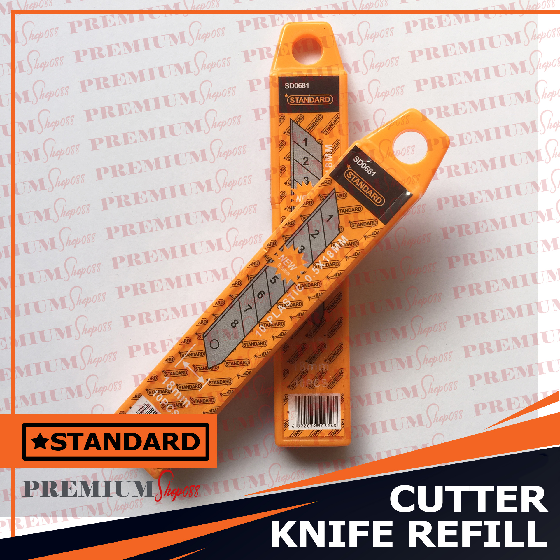 Standard Utility Cutter Knife Blade 10pcs 18mm Spare Refill SD0681 ...