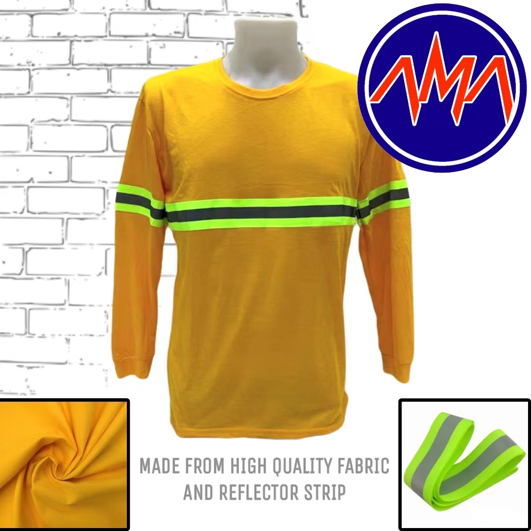 Yellow Construction Long Sleeve With Reflector For Mens | Lazada PH