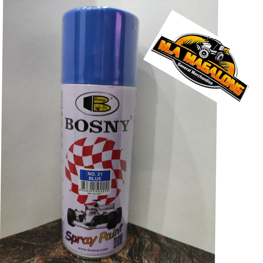 BOSNY SPRAY PAINT BLUE NO. 21 | Lazada PH
