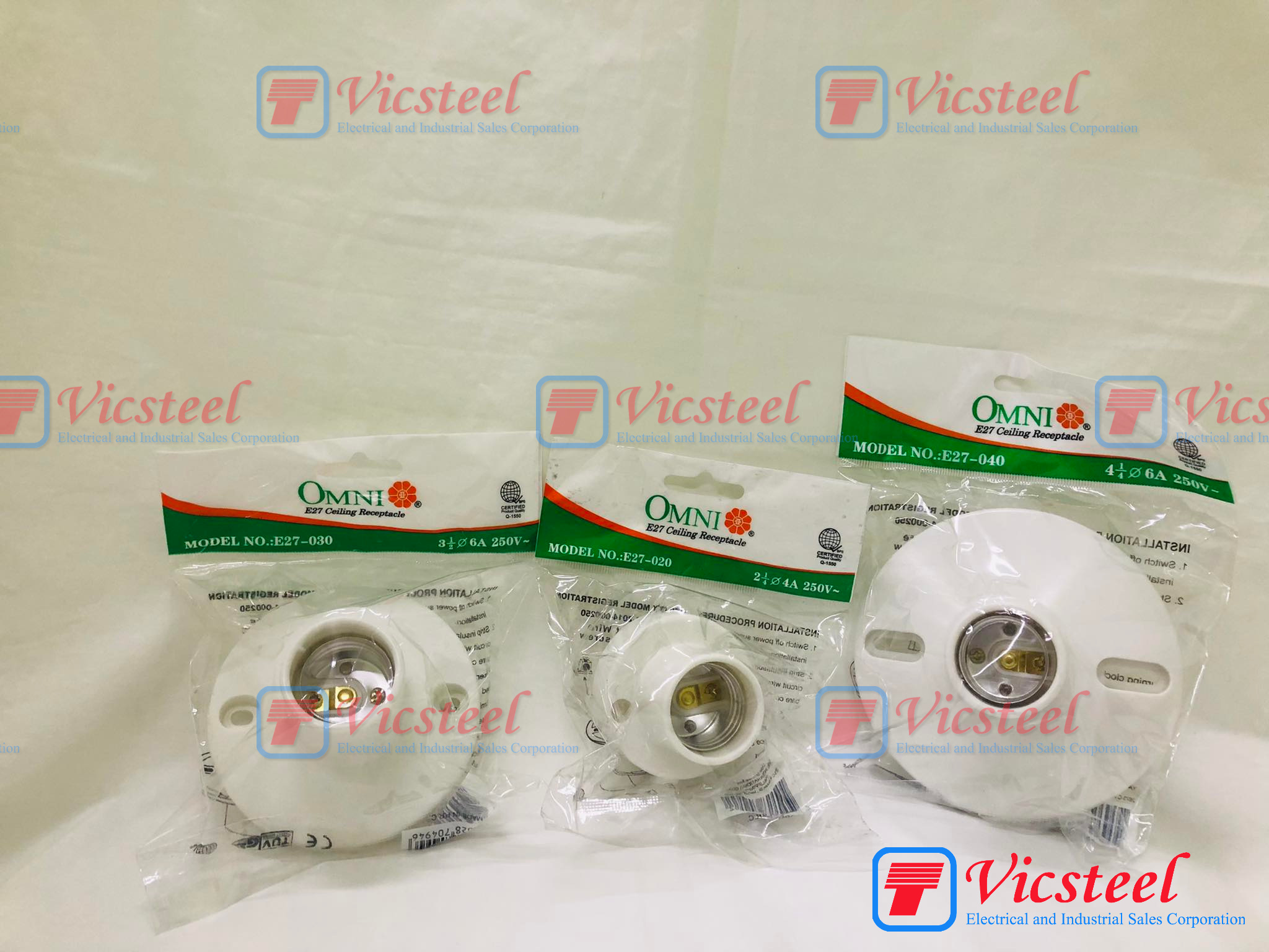 Omni PVC Receptacle 2" 3" 4" 2 3 4 inches E-27-020 brand new original ...