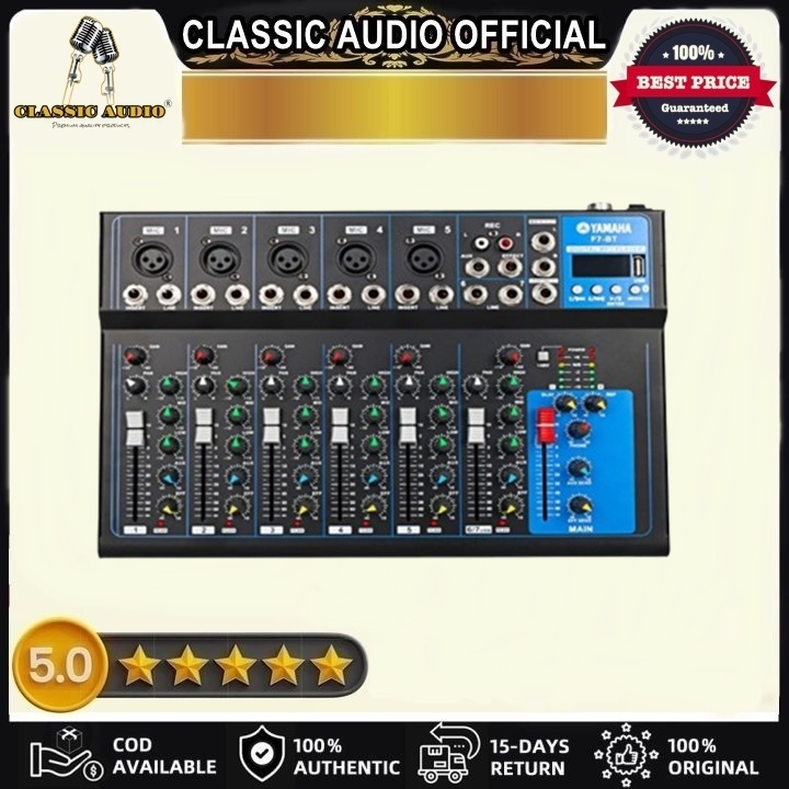 Yamaha Mixer F7/F4 By Classic Audio- With 7Channel Bluetooth USB Sound ...