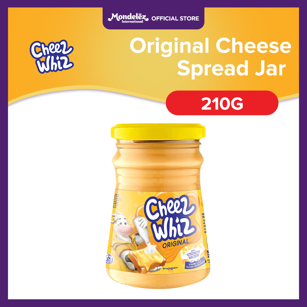 Cheez Whiz Jar - Original Cheese Spread 210g Creamy and Milky with ...