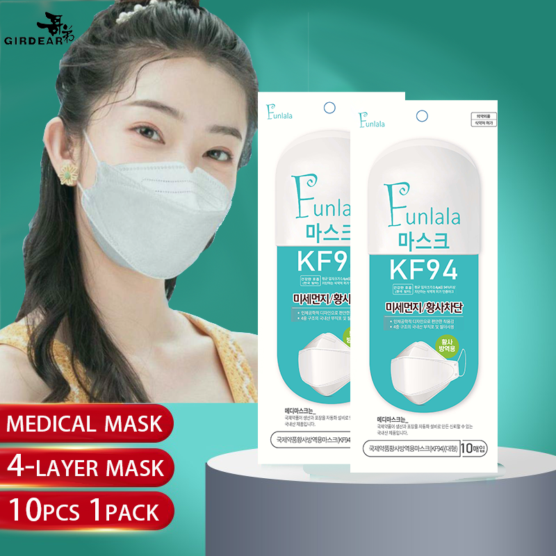 Girdear kf94 mask original 100pcs Fish Mask 4 PLY KF94 Mascarillas ...