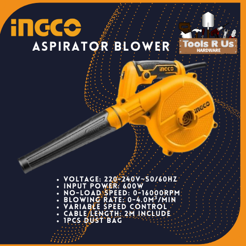 INGCO ASPIRATOR BLOWER 650W AB6038 | POWER TOOLS | INDUSTRIAL ...