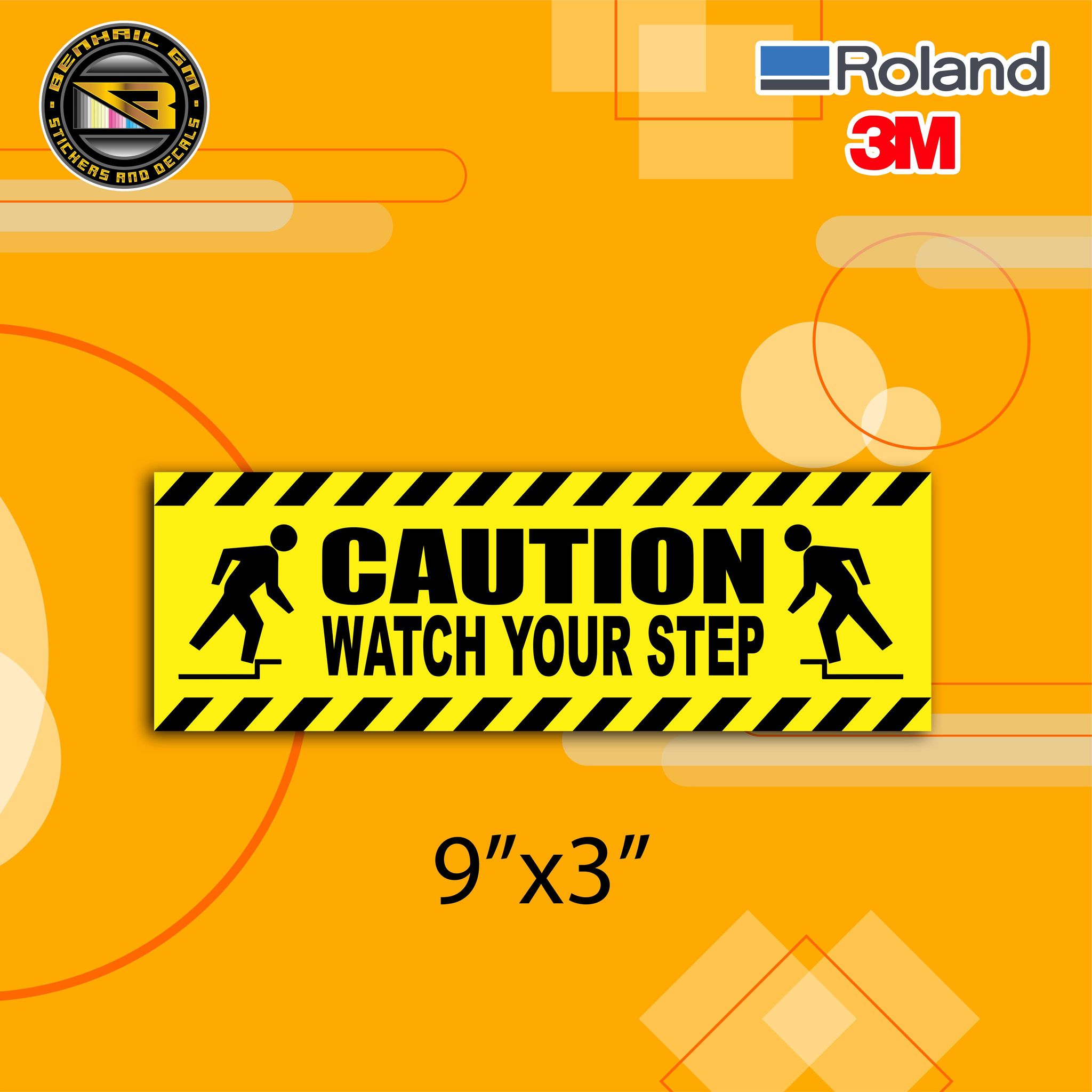 Caution Watch Your Step 3M Vinyl Sticker Laminated | Lazada PH