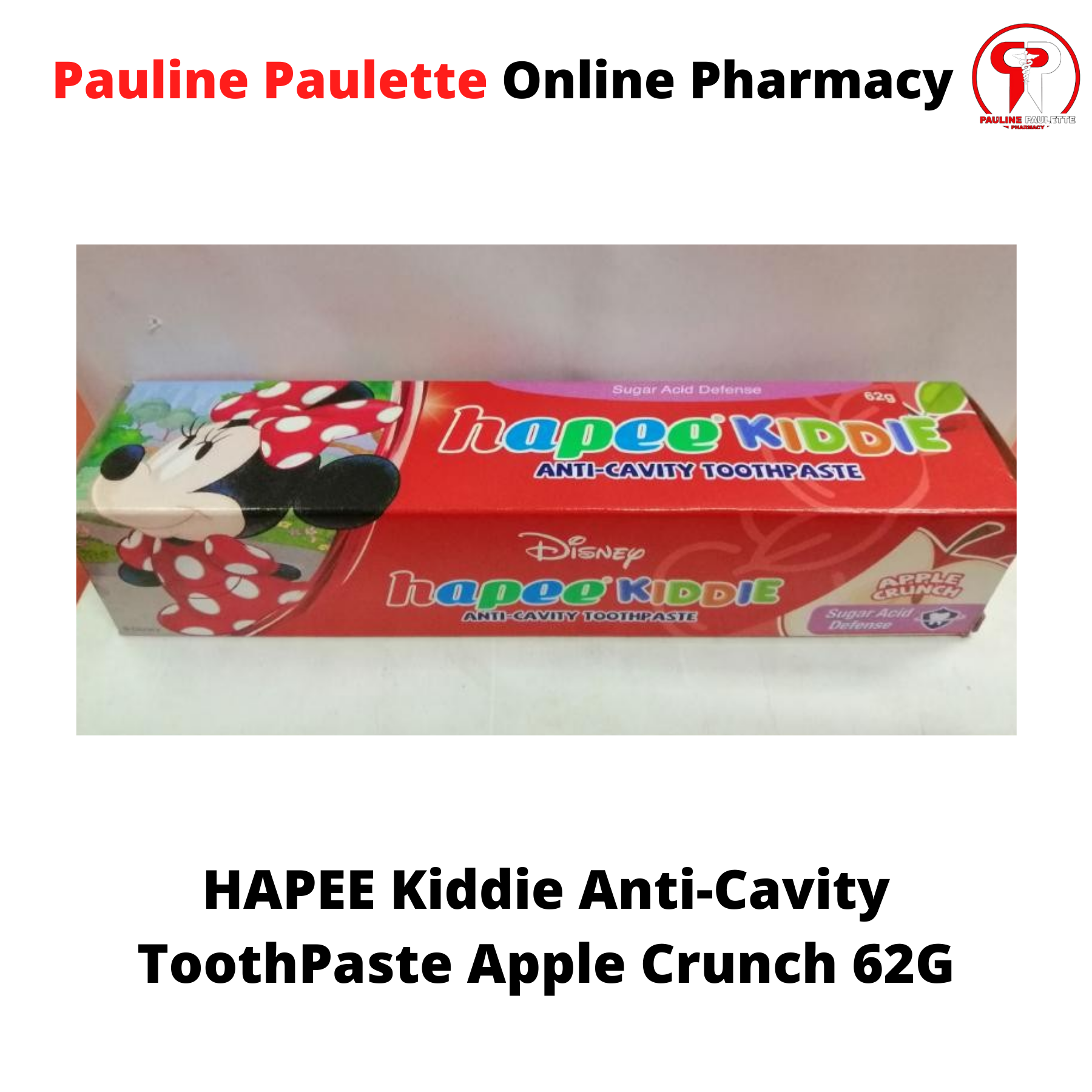 HAPEE Kiddie Anti-Cavity ToothPaste Apple Crunch 62G | Lazada PH