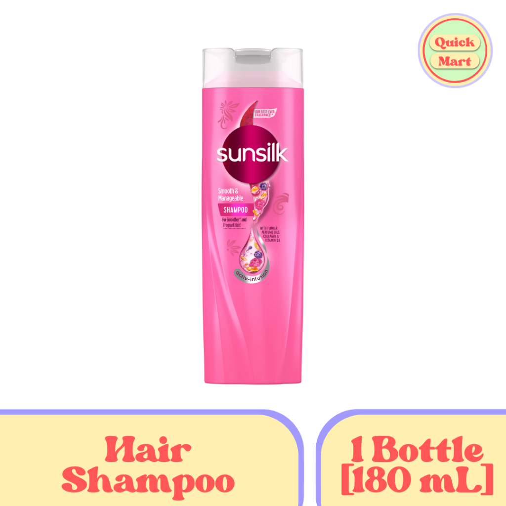 Sunsilk Smooth & Manageable Hair Shampoo 180mL (1 Bottle) | Lazada PH