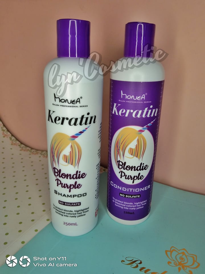 Monea Keratin PURPLE SHAMPOO and Conditioner | Lazada PH