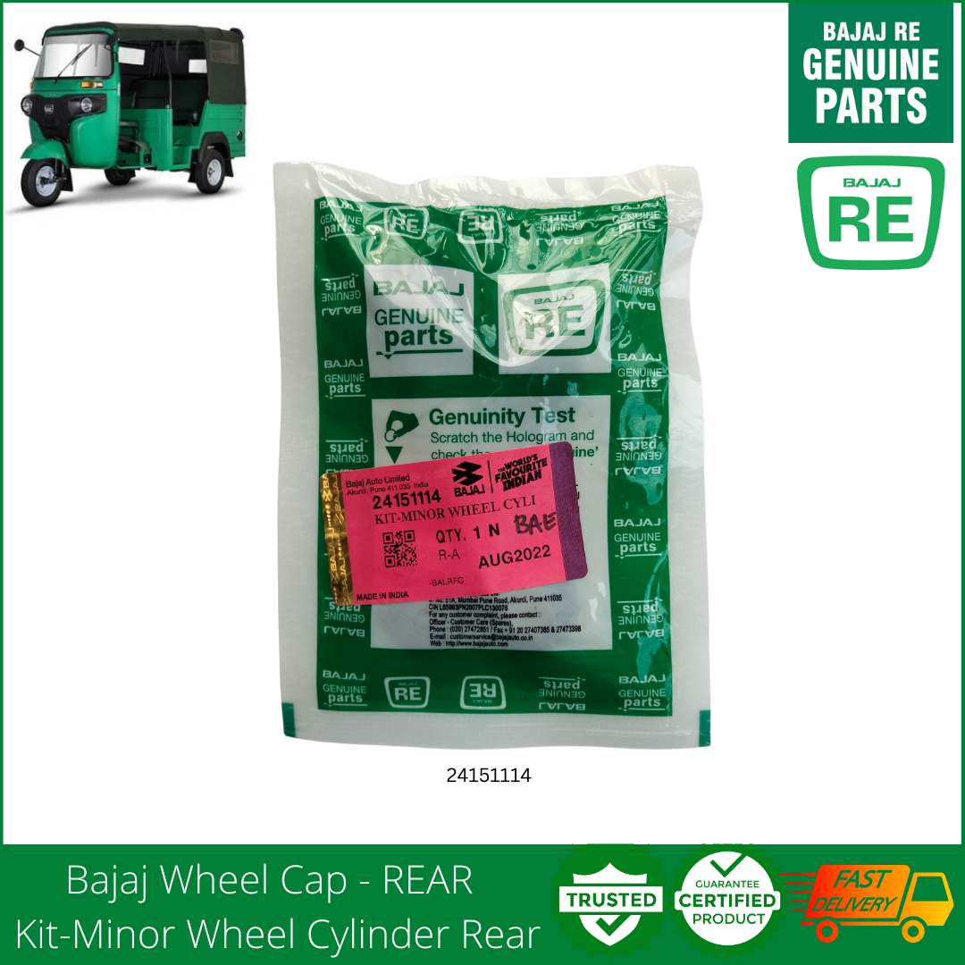 BAJAJ Wheel Cap REAR Kit : Minor Wheel Cylinder - Rear (24151114 ...