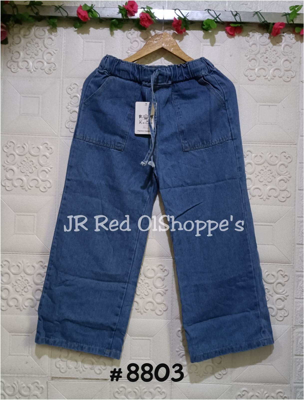 Plain Soft Denim Square Pants for Women | Lazada PH