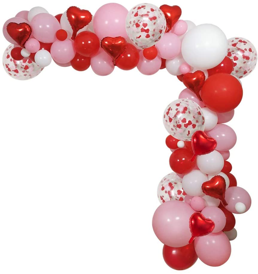 Kiena Mother's Day Party Balloons Arch and Garland, 110 PCS Valentines ...