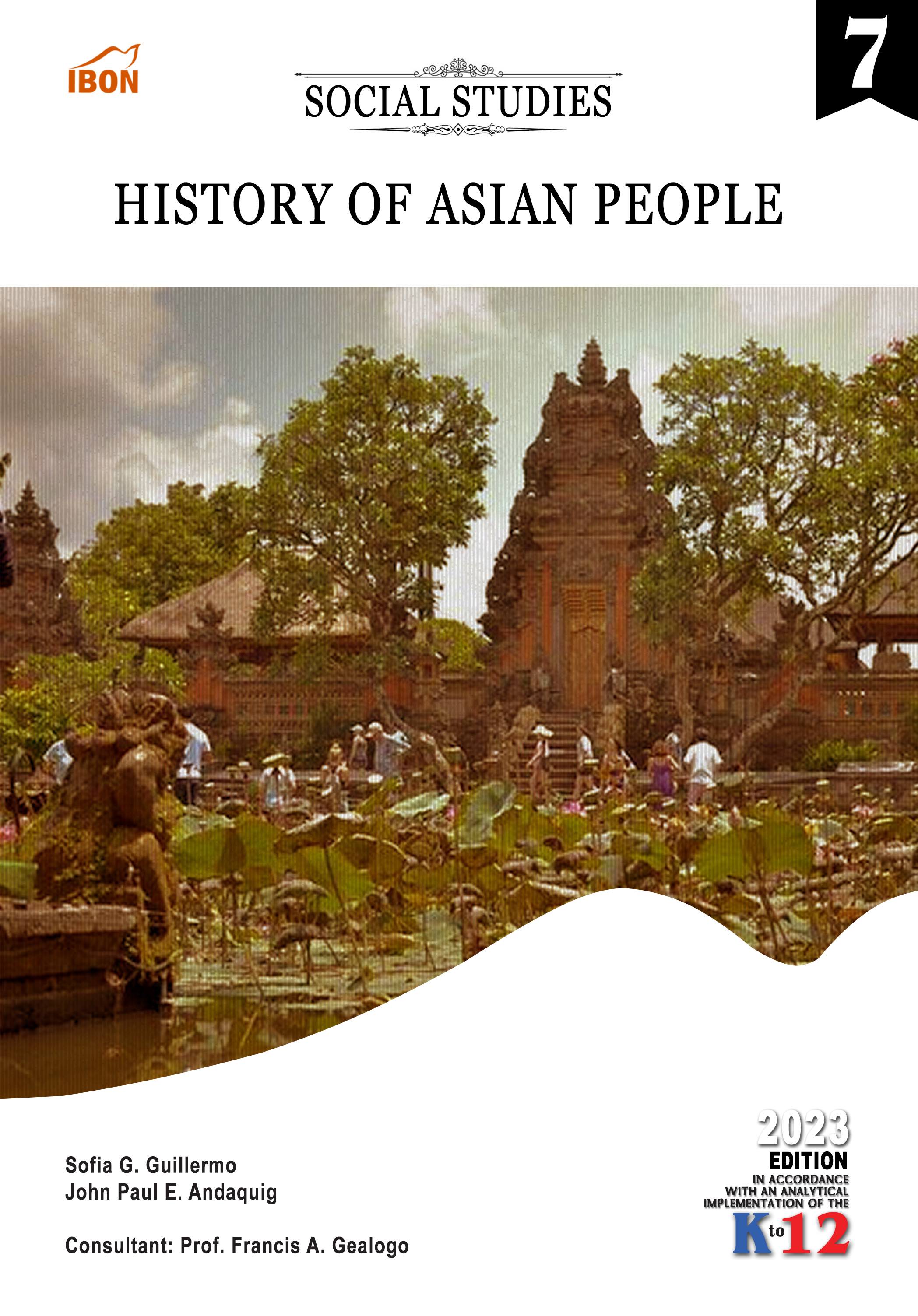Social Studies 7: History of the Asian People (2023 Edition) | Lazada PH