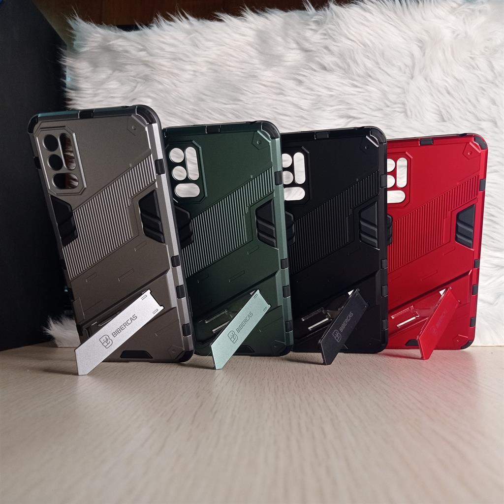 POCO M3 PRO 5G / POCO F3 Case PUNK Series Shockproof Case W/ Kick Stand ...