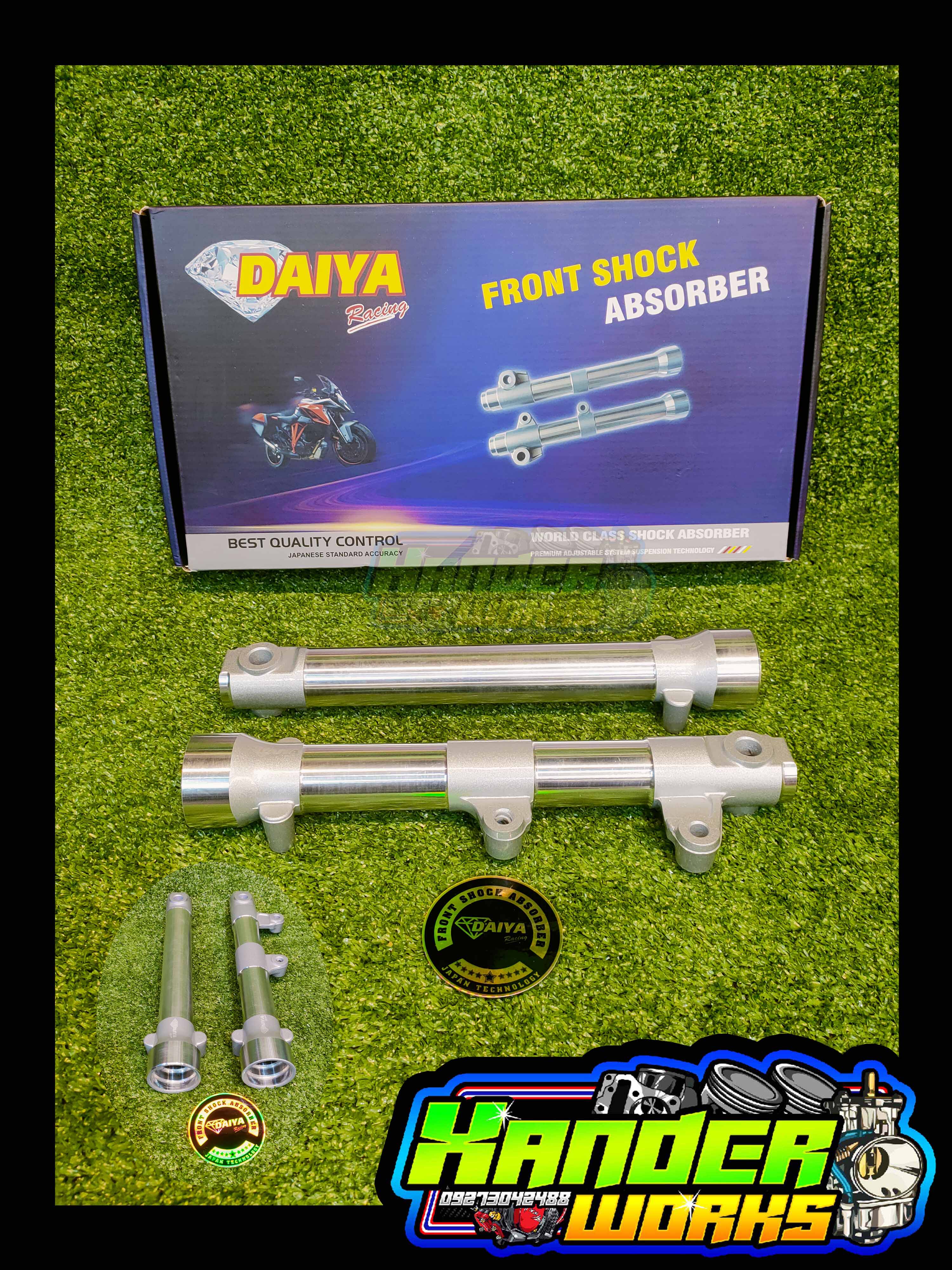 LIGHTEN FRONT SHOCK COVER DAIYA HONDA XRM 110 SILVER | Lazada PH