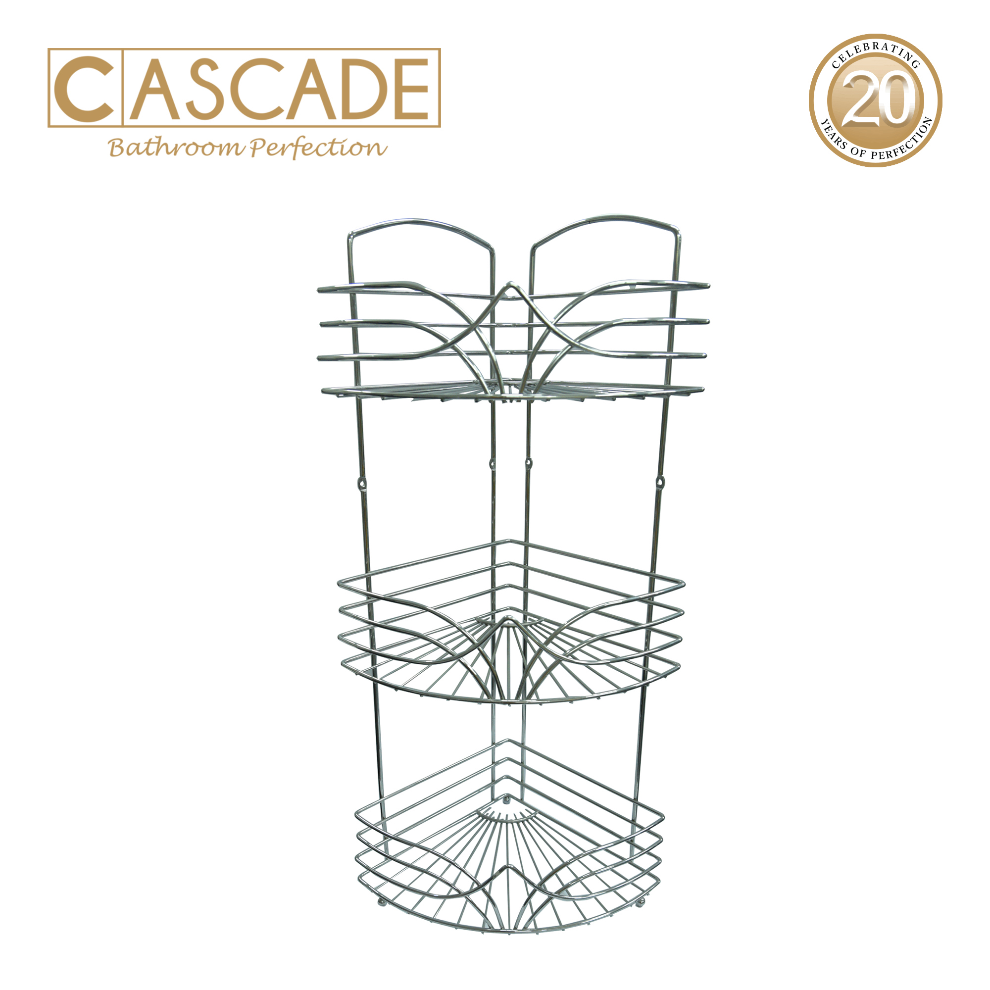 Cascade 3-Layer Corner Rack L 30.5 cm x W 22.5 cm x H 63 cm | Lazada PH