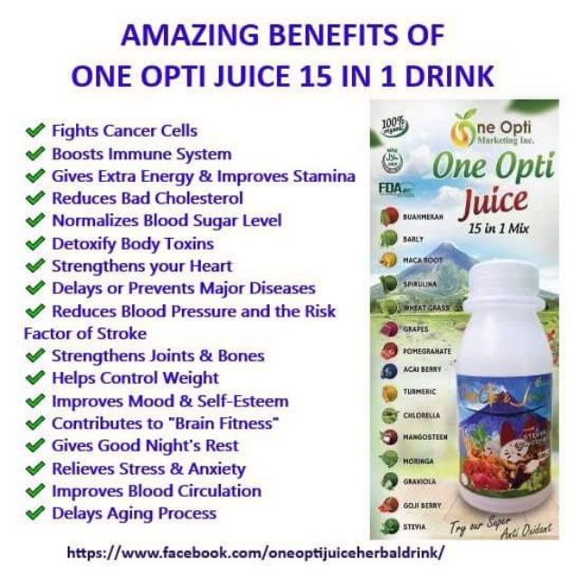one opti juice | Lazada PH