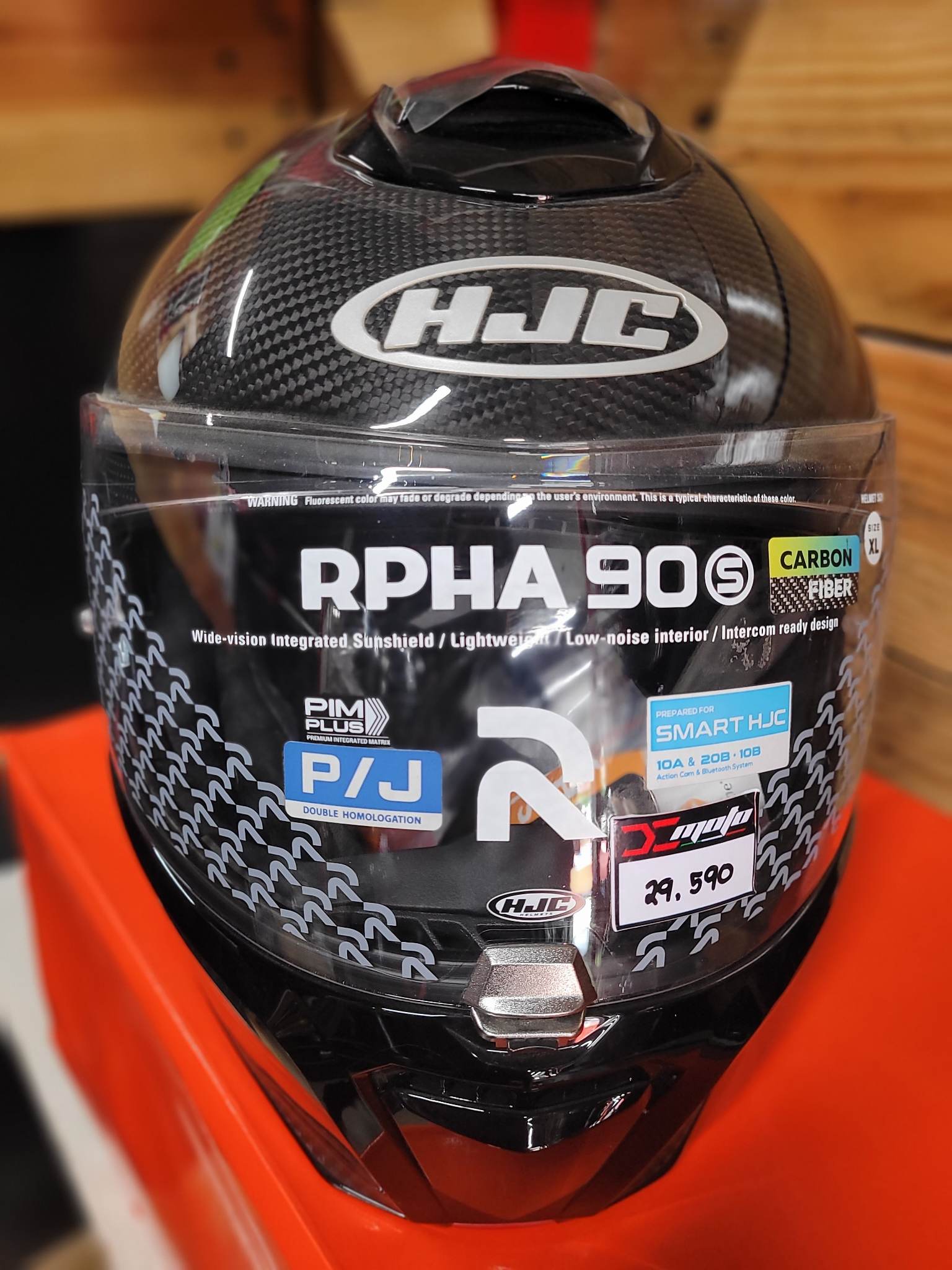 HJC RPHA 90S / CARBON FIBER / INTERCOM READY DESIGN / DOUBLE ...