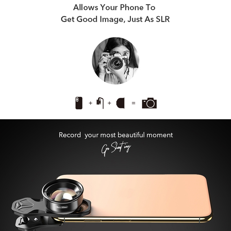 APEXEL 100mm Macro Lens Camera Phone Lens 4K HD Super Macro Lenses for ...