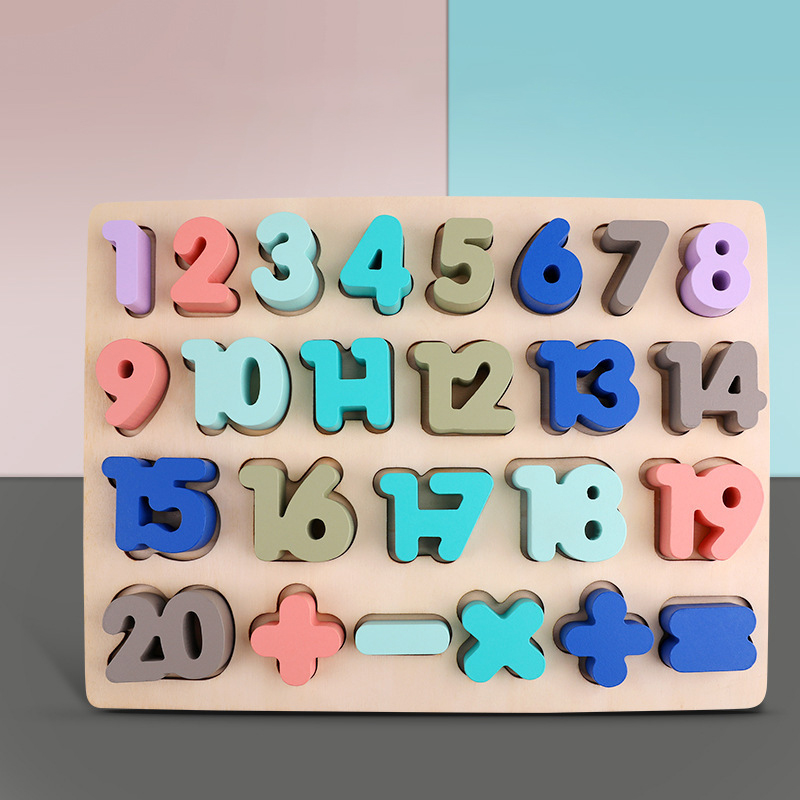 OTO ABC Alphabet Digital Puzzle Wooden Toys for Kids - Number and ...