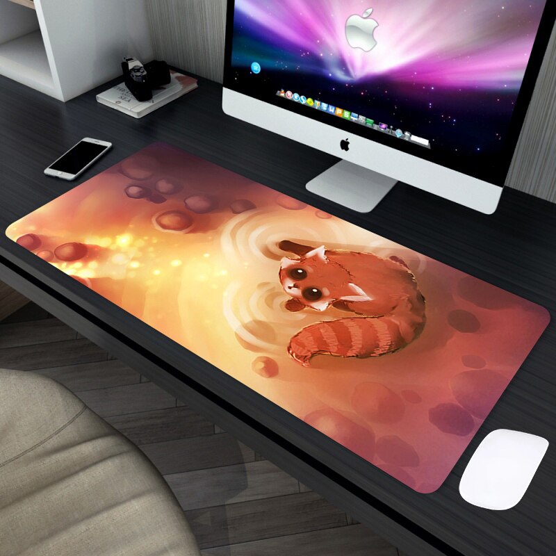 Fox Mouse Mat Pad Cute Desk Table Protector Keyboard Kawaii Manga ...