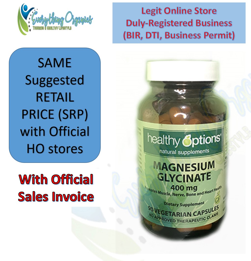 Healthy Options Magnesium Glycinate 90 Capsules | Lazada PH