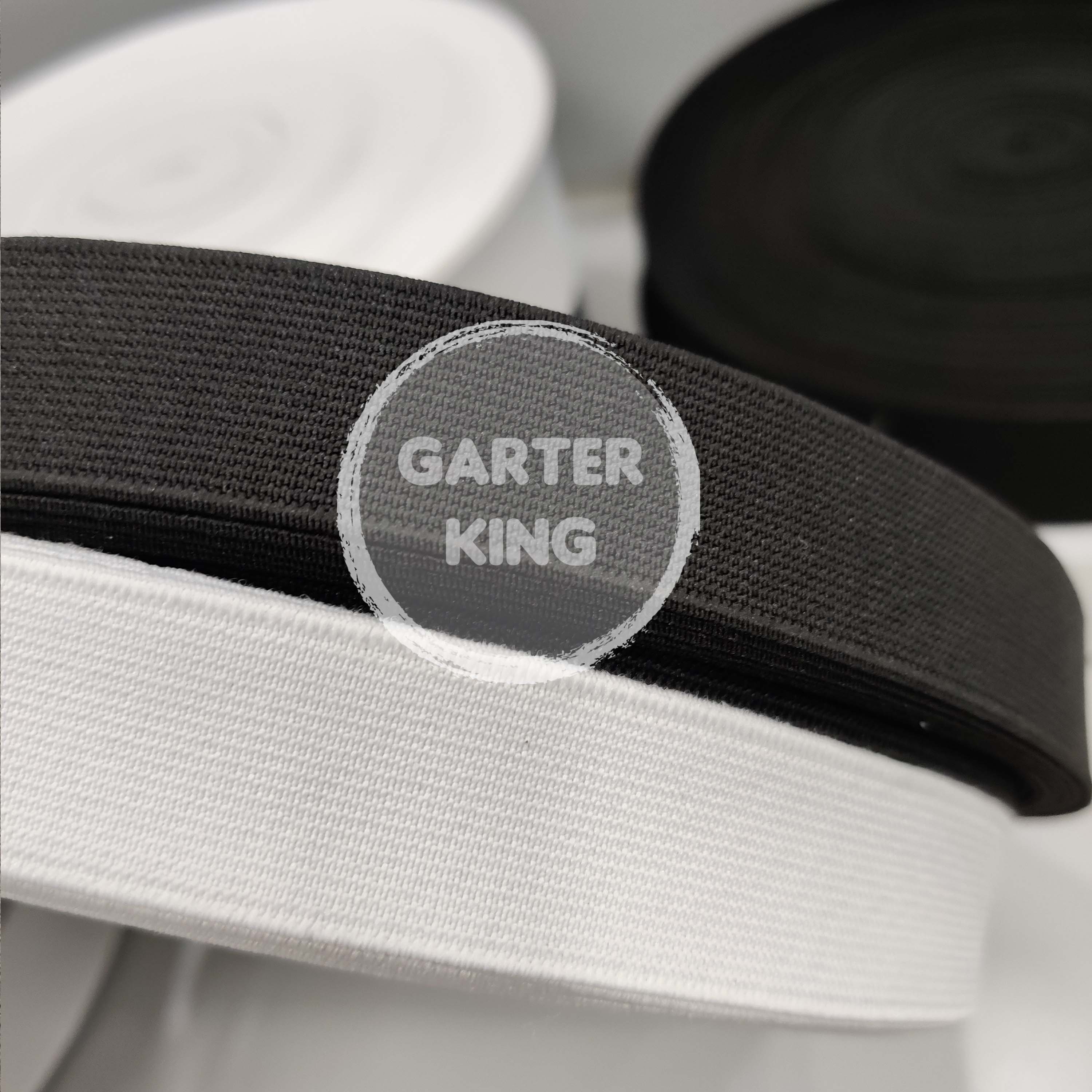 1 INCH LOOM GARTER 36 yards per roll THICK - WHITE AND BLACK | Lazada PH