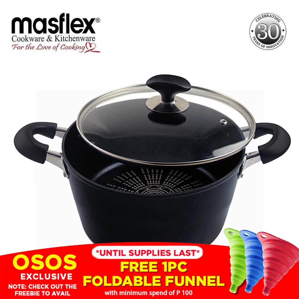 MASFLEX Original24cm Forged Blue Diamond Non-Stick Induction Stock Pot ...