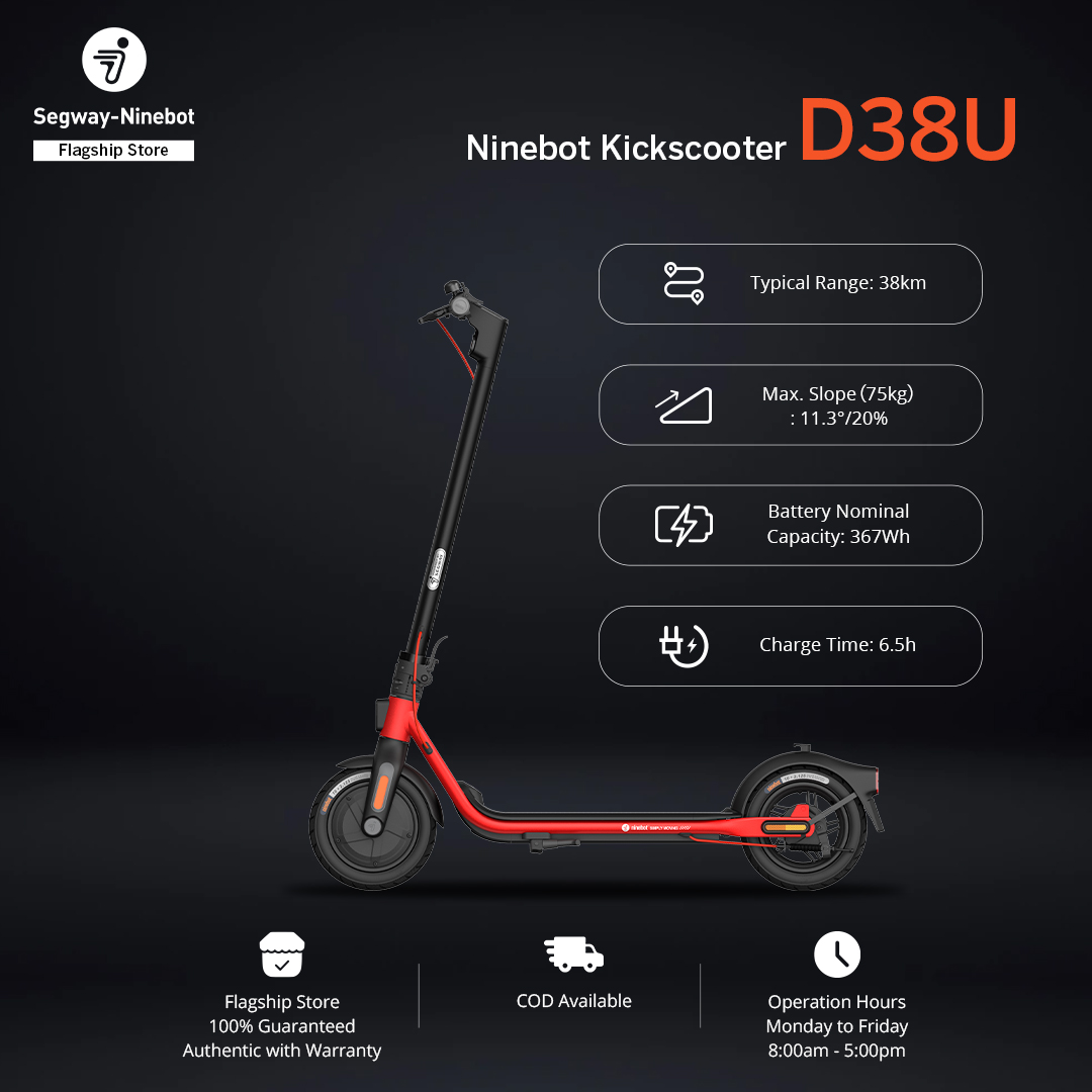 SEGWAY Ninebot Kickscooter D38U | Lazada PH