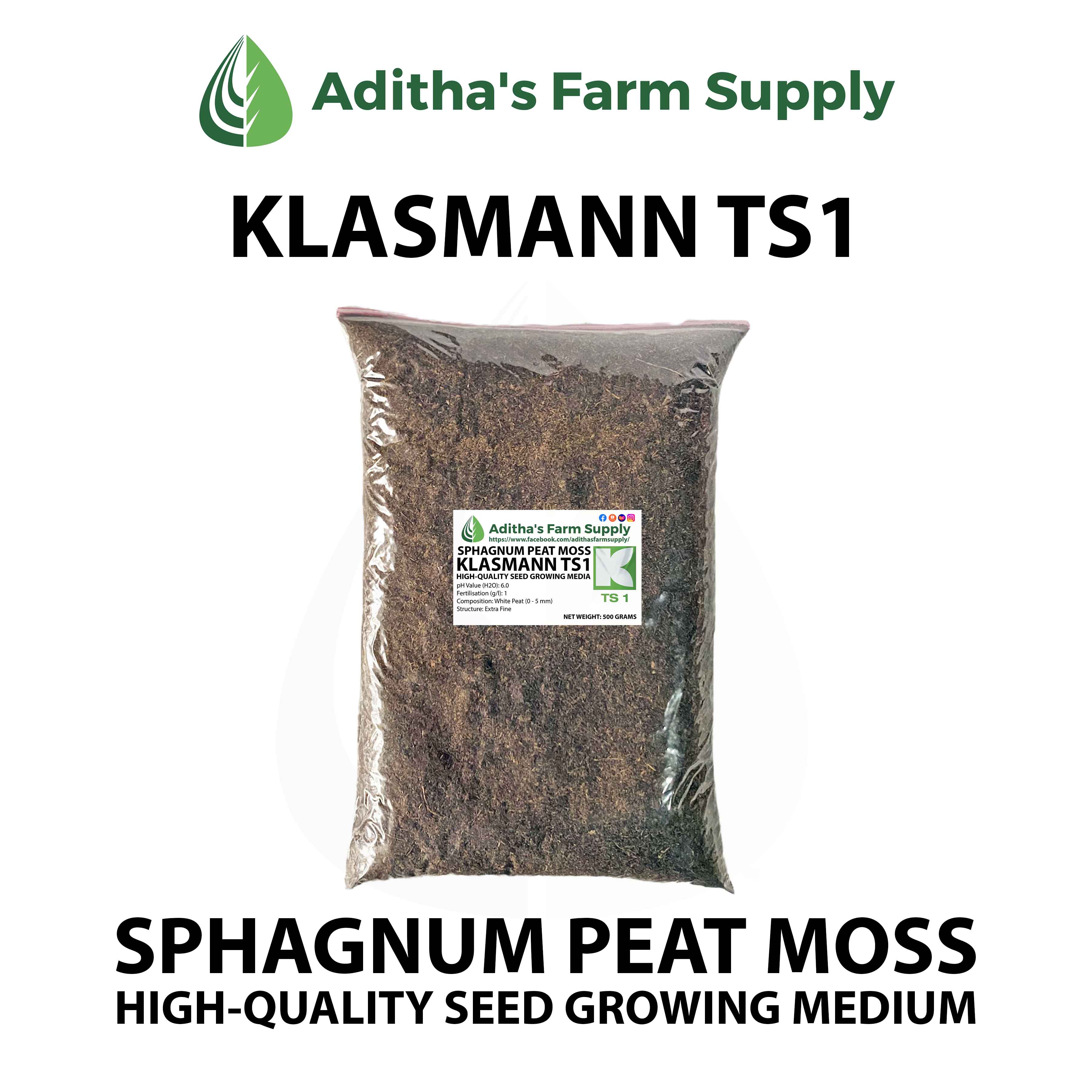 Klasmann TS1 Sphagnum Peat Moss/Substrate - 500 grams | Lazada PH