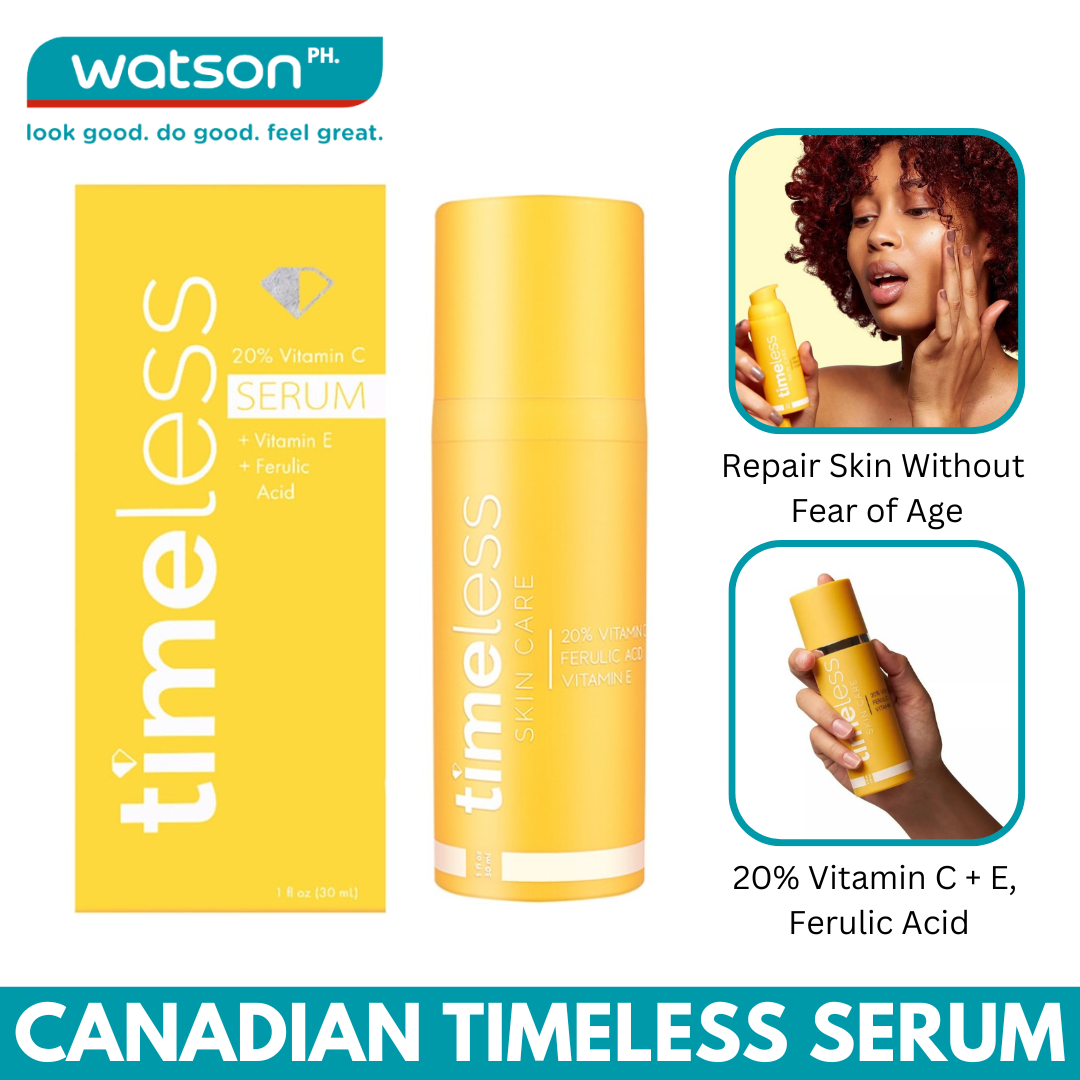 Watson USA Timeless 20% Vitamin C & E Whitening Serum with Ferulic Acid ...