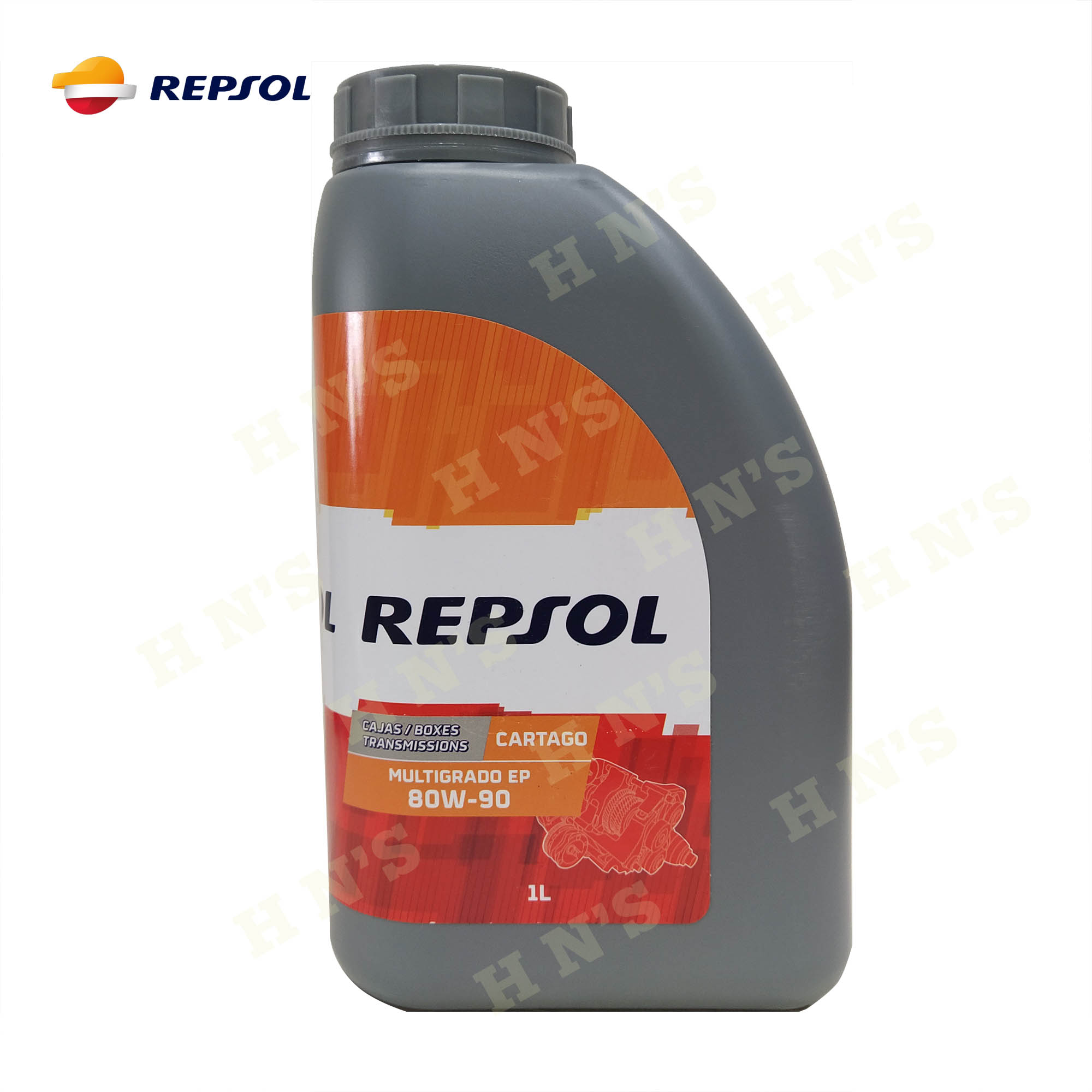 REPSOL Cartago Mulitrado EP Gear Oil GL-5 SAE 80W-90 1L ( 1 Liter ...