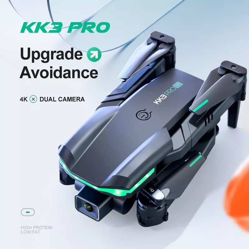 2022 New KK3 Pro Mini Drone 4K Profession HD Dual Camera With WIFI FPV ...