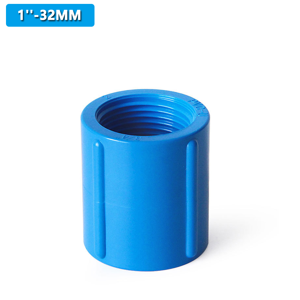 Pvc Blue Fittings Double-Ended Internal Thread Water Pipe 1/2" 3/4'' 1'' | Lazada PH
