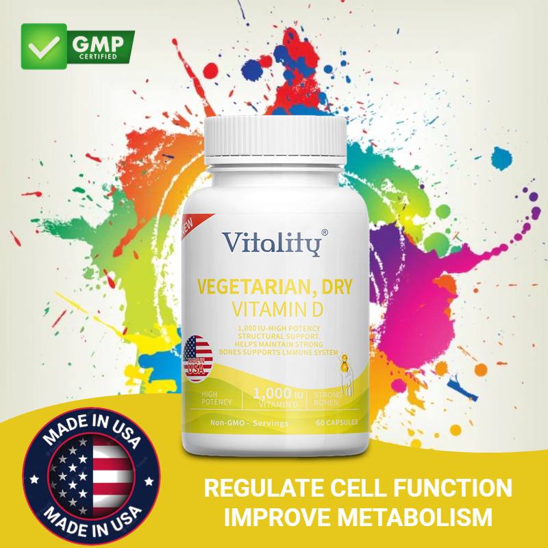 Vitamin D 1,000 IU High Effective Strong Bone Structure Density Support ...