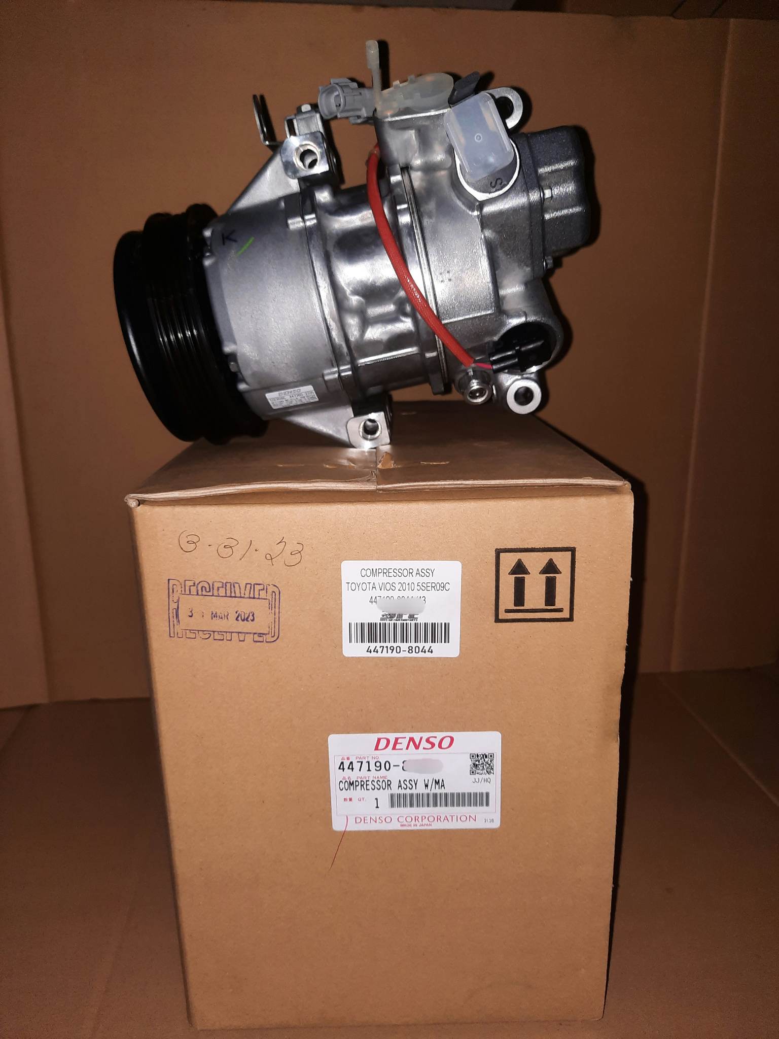 CAR COMPRESSOR TOYOTA VIOS 2010 5SER09C CLUTCHLESS | Lazada PH