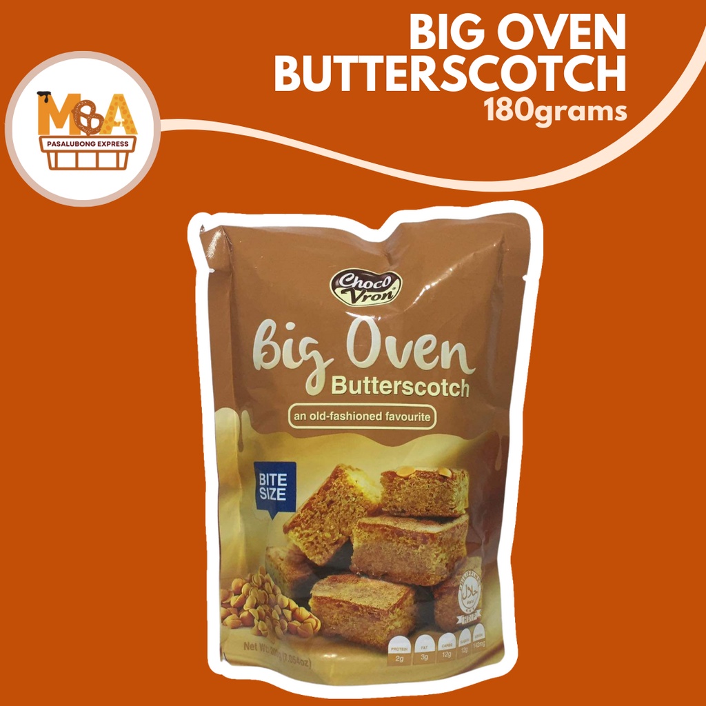 CHOCOVRON BIG OVEN BROWNIES & BUTTERSCOTCH (180GRAMS) | Lazada PH