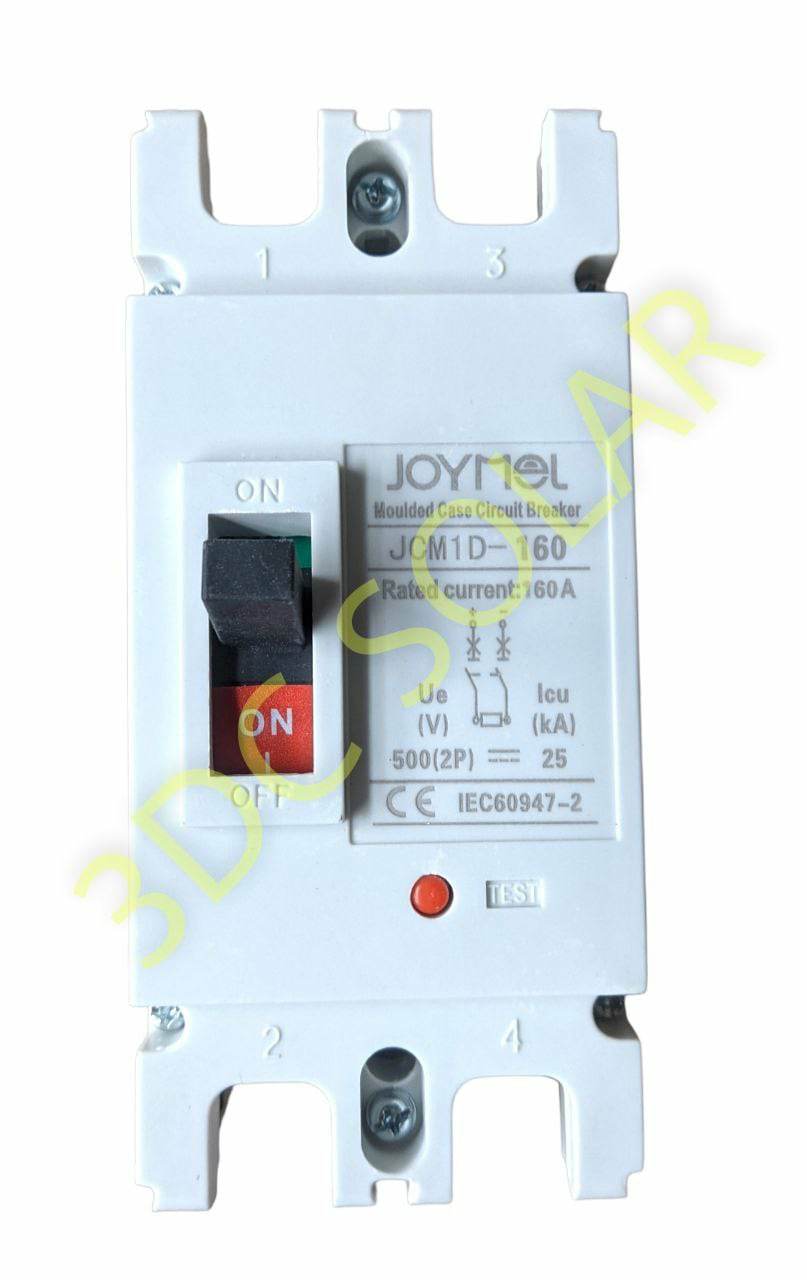 DC MCCB 2P 500V 160A, 200A, 300A Solar PV C Curve Switch Moulded Case ...
